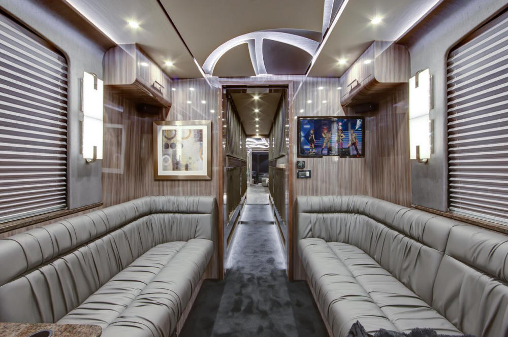Celebrity Tour Bus Interior Look Inside A Luxury Tour Bus That Carries