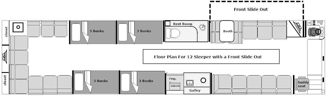 Prevost Tour Bus Floor Plans | Viewfloor.co